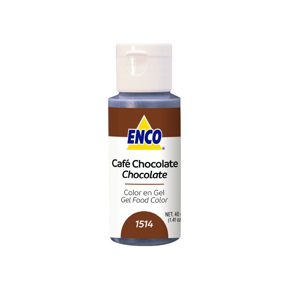 COLOR CAFE CHOCOLATE EN GEL 1514 (40G) – ENCO Menudeo