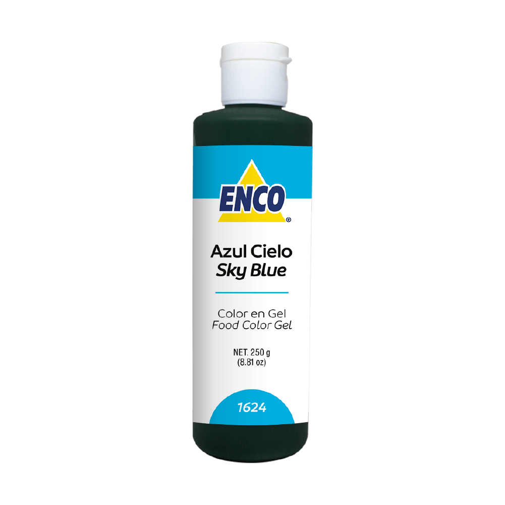 COLOR AZUL CIELO EN GEL 1624 (250G) – ENCO Menudeo