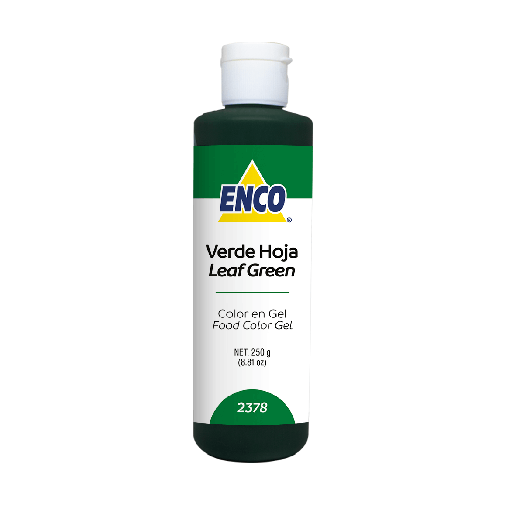 COLOR VERDE HOJA EN GEL 2378 (250G) – ENCO Menudeo